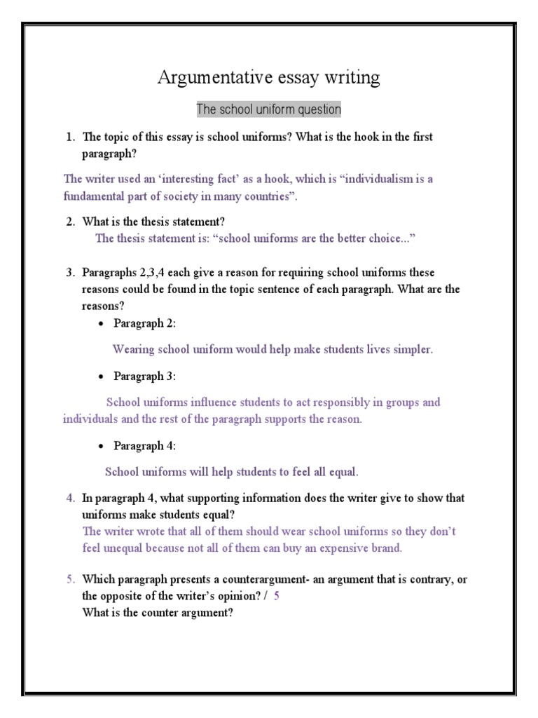 School uniforms debate | PDF | Essays
