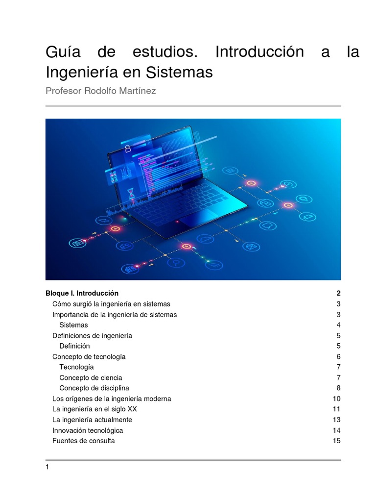 Guía de Estudio Introducción A Los Sistemas Computacionales Bloque 1 | PDF | Ingeniería de ...