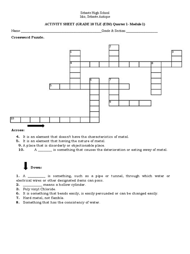 Activity Sheets in Grade 10 Tle | PDF
