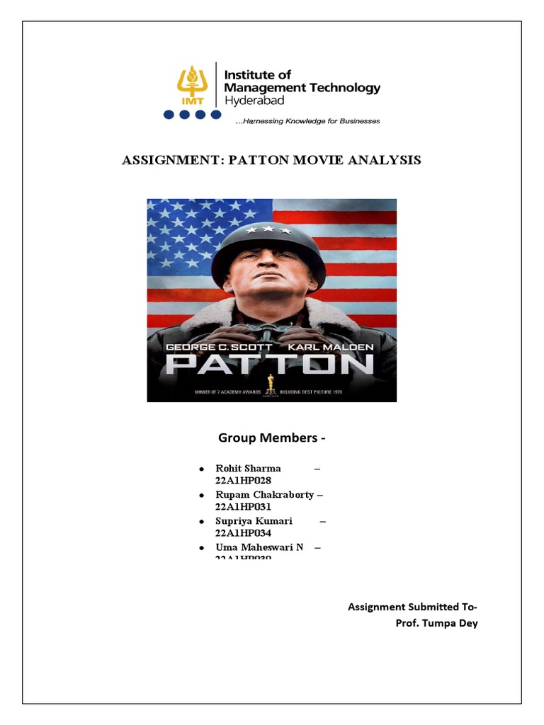 Sec A Group-3 PATTON | PDF | Power (Social And Political) | Leadership