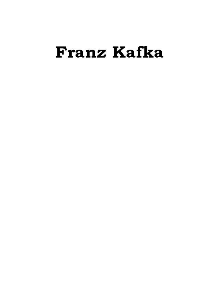 Franz Kafka - Procesul | PDF