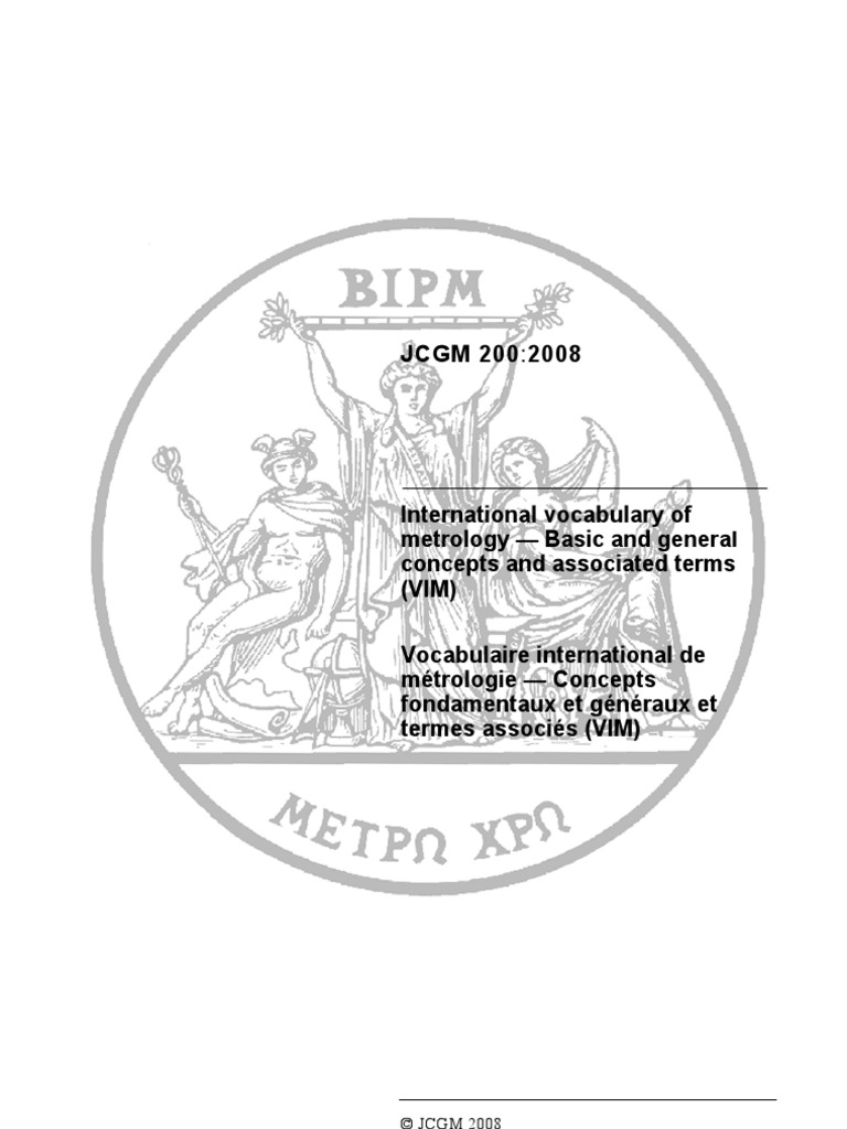 JCGM 200 2008 | PDF