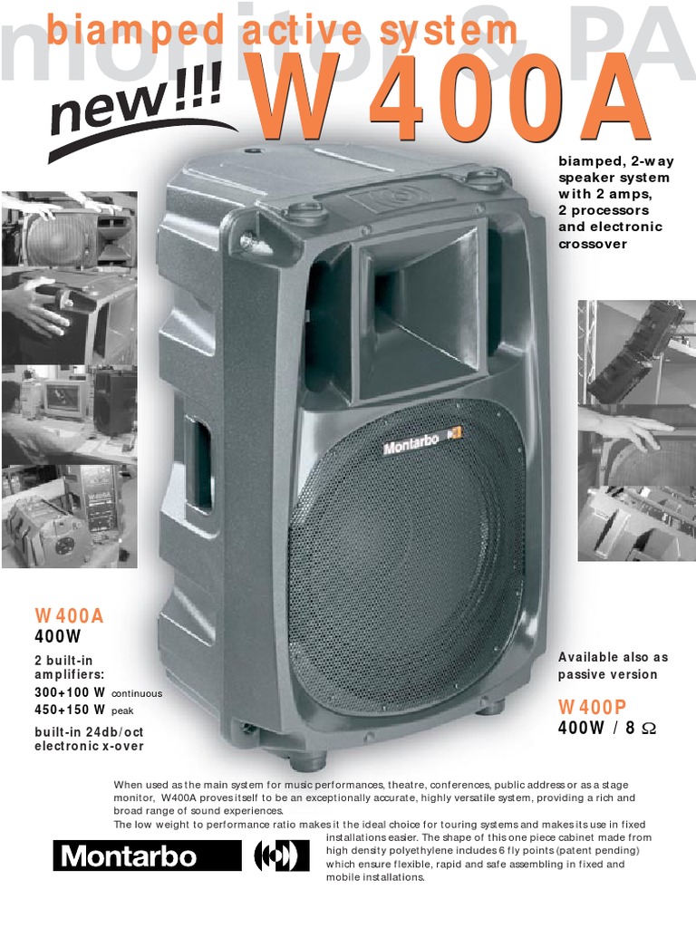 Montarbo W400Passive | PDF | Amplifier | Electrical Components