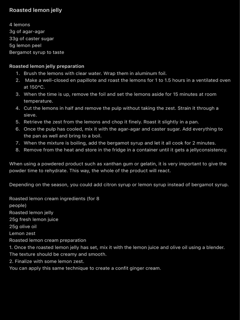 Roasted Lemon Jelly | PDF