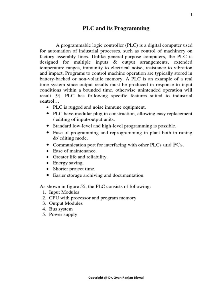 Lecture 2 - PLC and SCADA Intrduction | PDF | Programmable Logic ... Lecture 2 - PLC and SCADA Intrduction | PDF | Programmable Logic ...