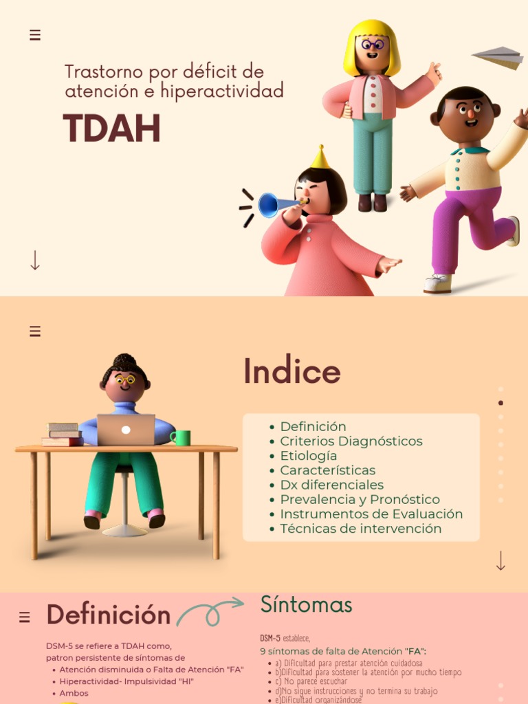 TDAH | PDF | Desorden hiperactivo y deficit de atencion | Sicología