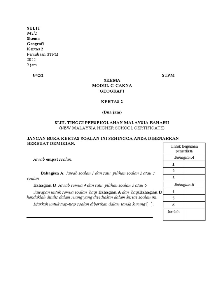 Latihan Skema U2 | PDF
