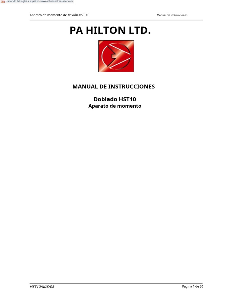 HST10-05 en Es | PDF | Viga (Estructura) | Rodamiento (Mecánico)