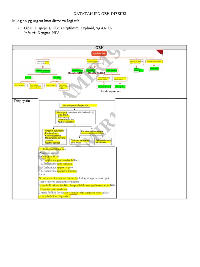 Catatan Ipd Geh-Infeksi | PDF