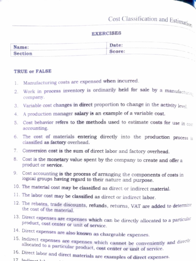 Chapter 2 Exercises Pdf