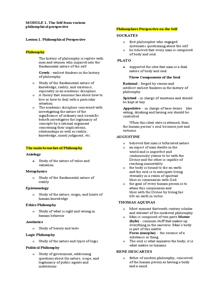 Understanding The Self Midterm Reviewer | PDF | Soul | Human Sexuality Understanding The Self Midterm Reviewer | PDF | Soul | Human Sexuality