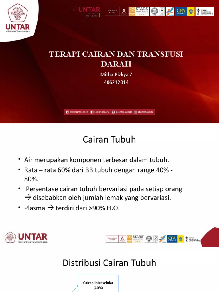 Terapi Cairan & Transfusi | PDF