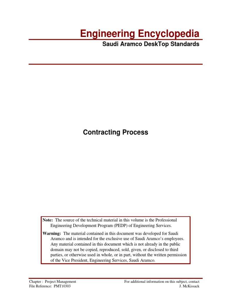 Understanding PMT in Aramco Contracts | PDF | Project Management ...