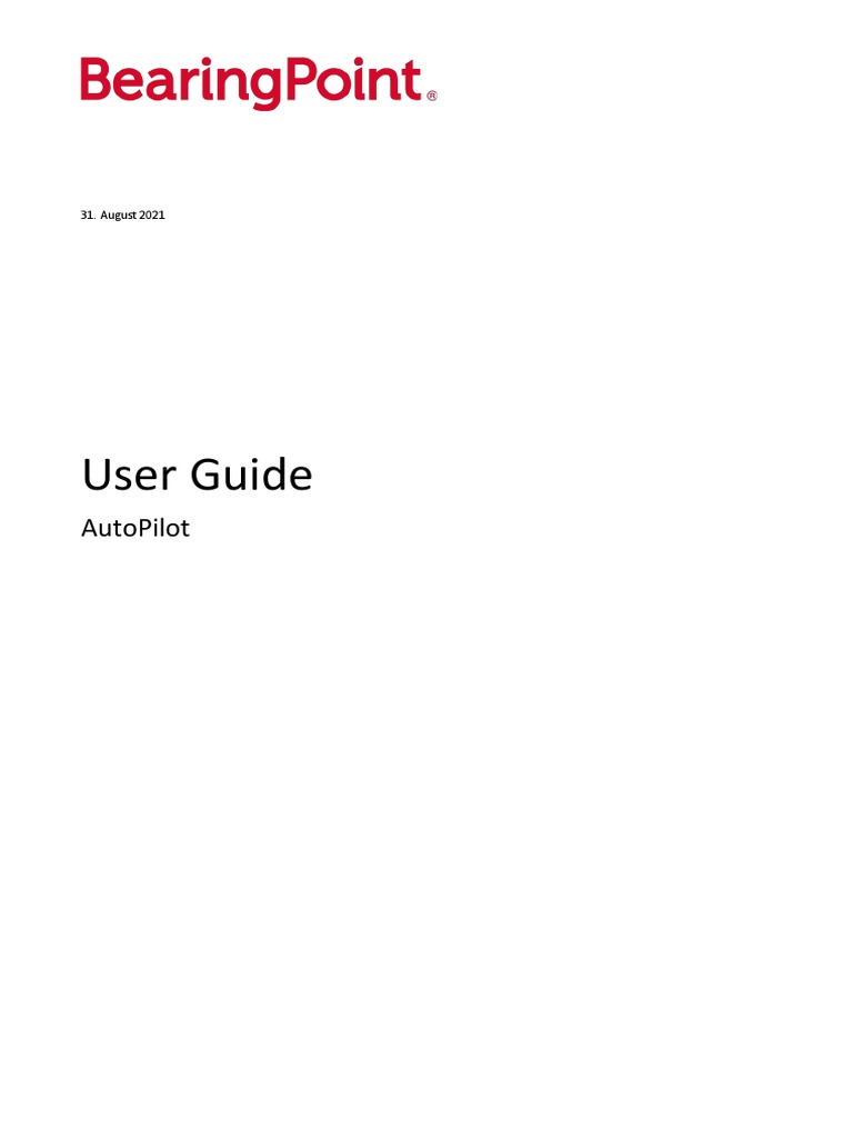 BE AutoPilot User Guide 1.0.0 | PDF | Microsoft Office | Microsoft Outlook