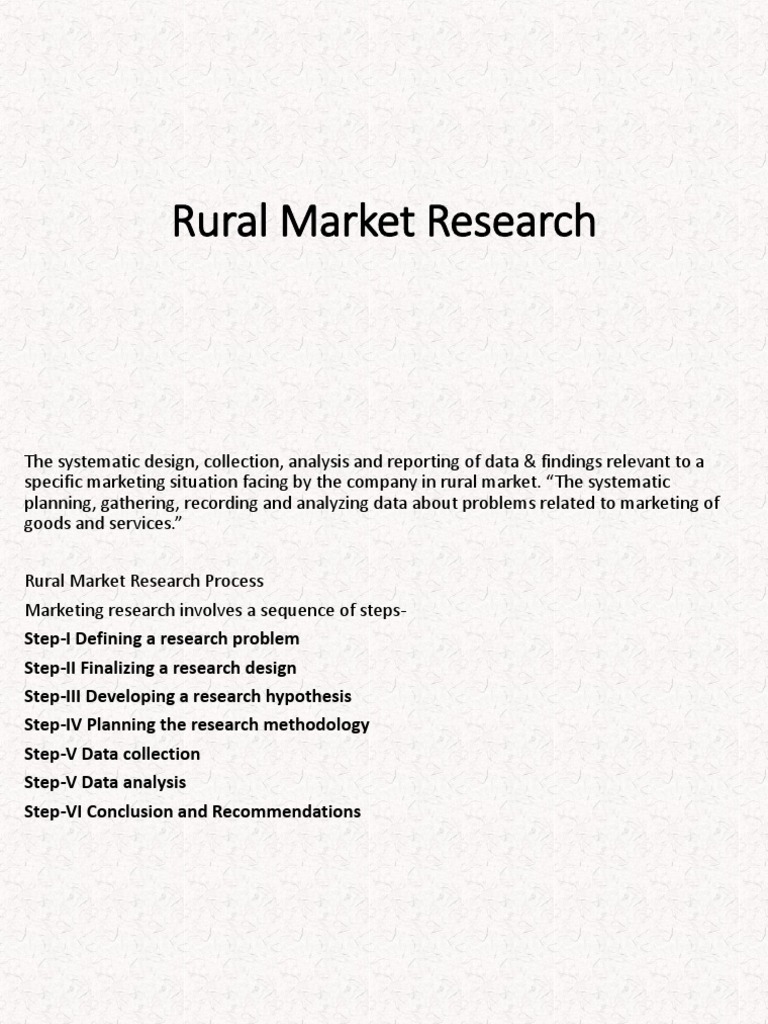 A Comprehensive Guide to Conducting Effective Rural Market Research ...