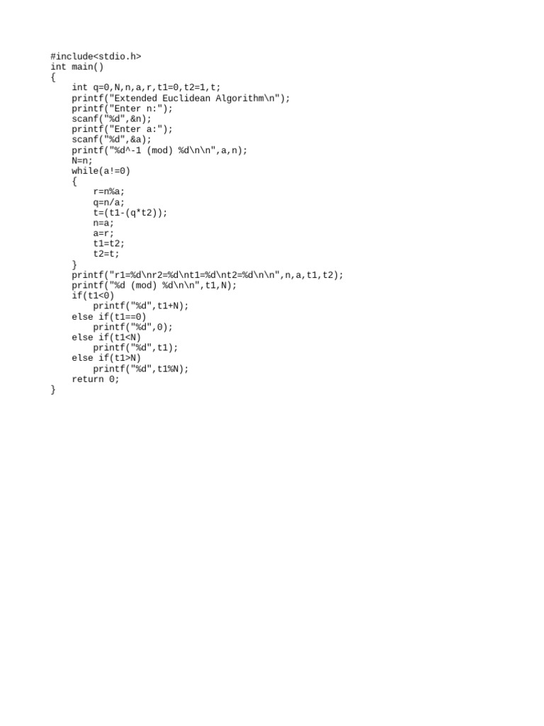Extended Euclidean Algorithm | PDF Extended Euclidean Algorithm | PDF