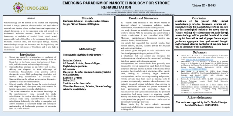 Icnoc-2022 Poster Presentation Template | PDF | Physical Therapy | Stroke