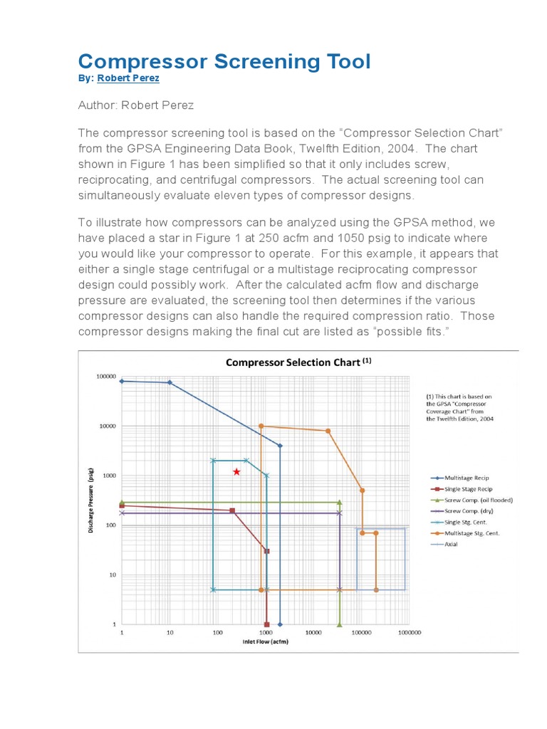 Compressor Selection Screening Tool | PDF | Business