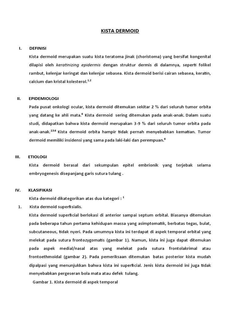 Kista Dermoid | PDF