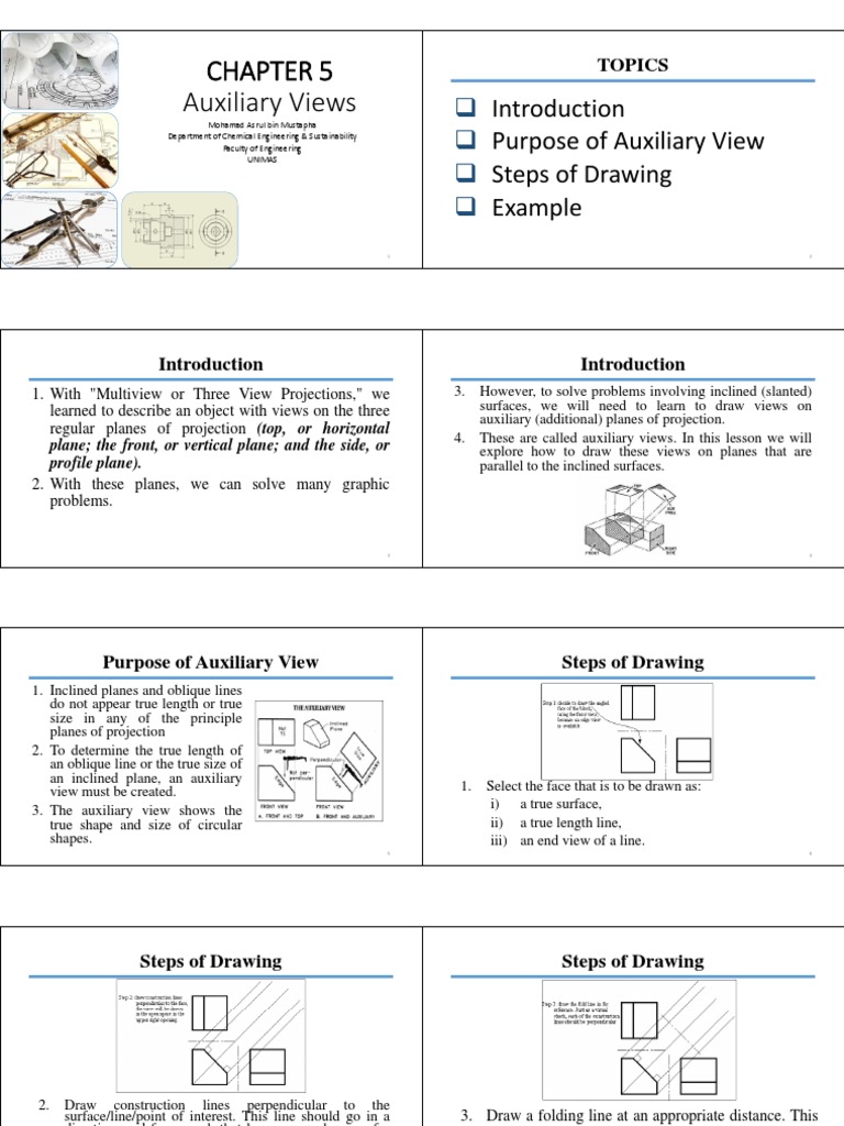 Chapter 5 Auxillary Views | PDF | Classical Geometry | Geometry