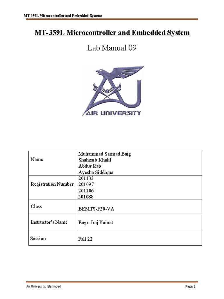 Lab 09 - MES | PDF | Analog To Digital Converter | Bit