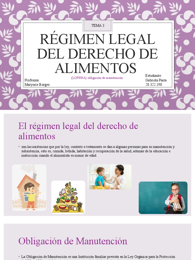Obligacion de Manutencion | PDF | Pensión alimenticia | Salario mínimo