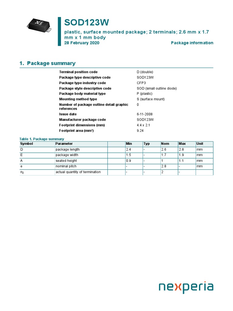 SOD123W | PDF | Legal Liability | Damages