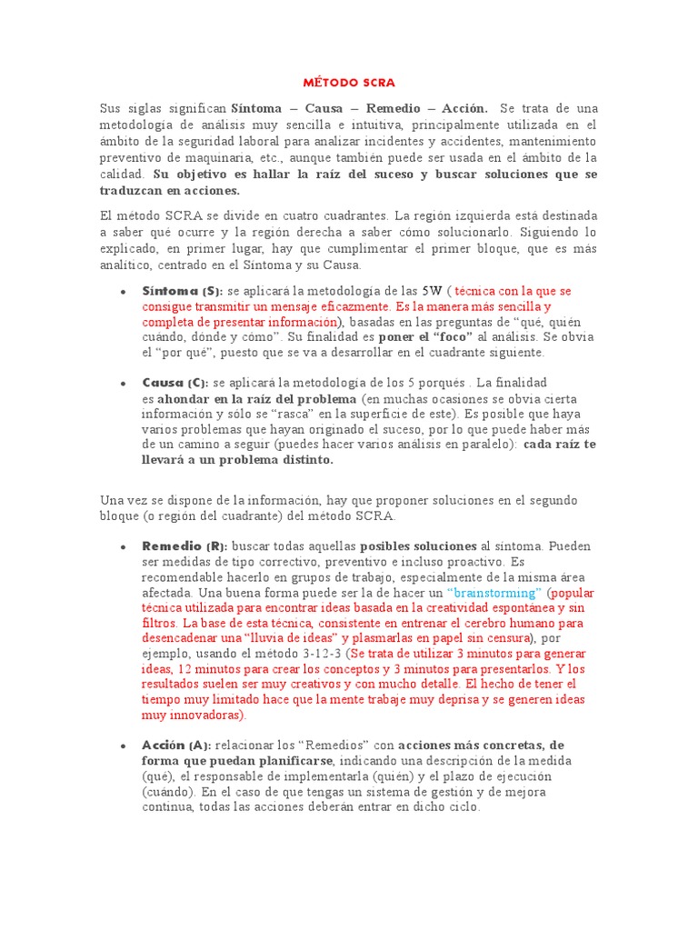 Metodología SCRA: Análisis y Acción | PDF | Grupo de trabajo | Ciencia ...