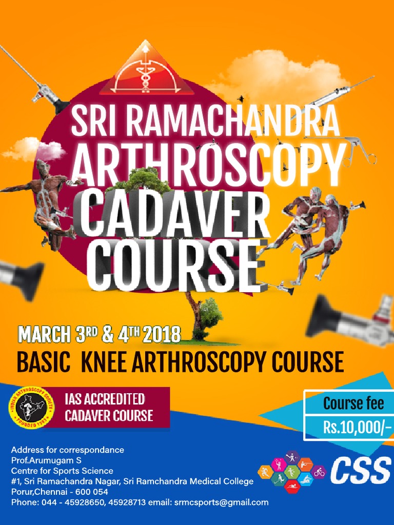 SRMC Arthroscopy Cadaver Course | PDF | Payments