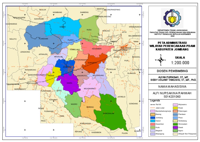 Peta Jombang PDAM | PDF