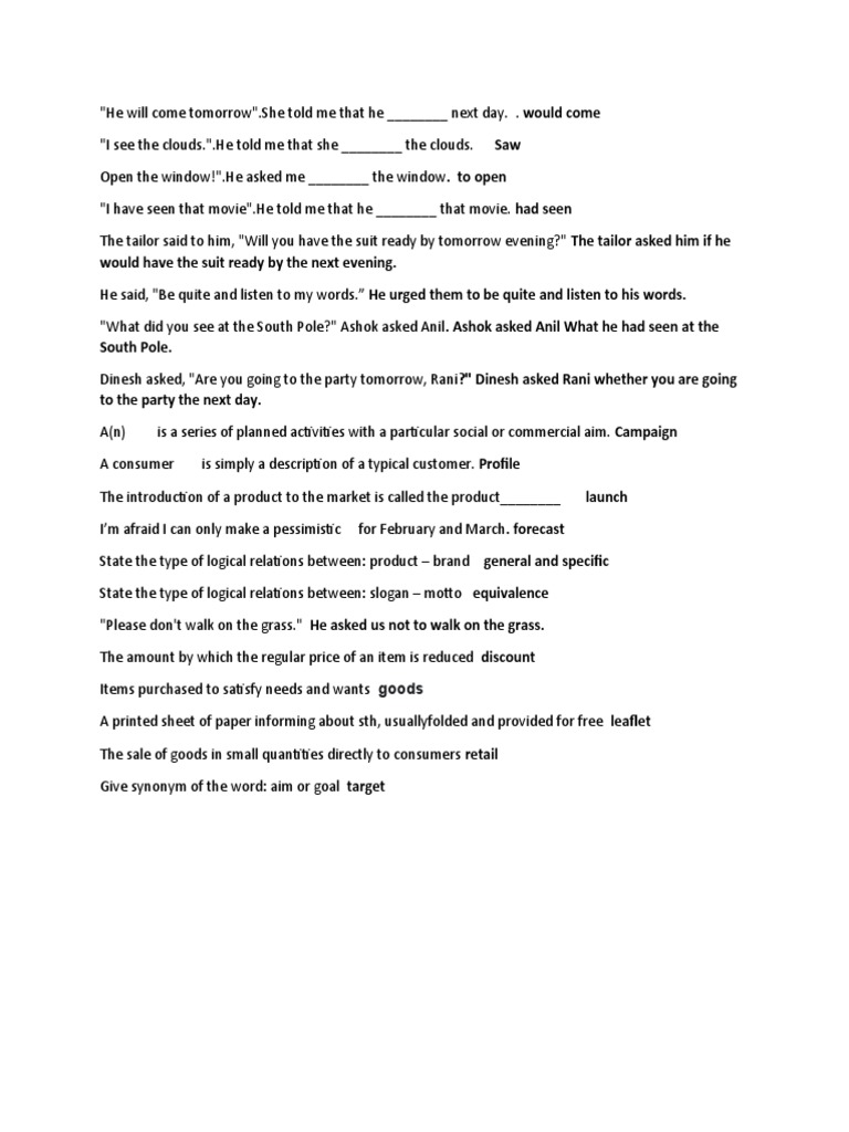 Progress Test | PDF