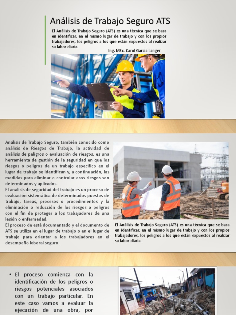 Análisis de Trabajo Seguro ATS | Descargar gratis PDF | Riesgo ...