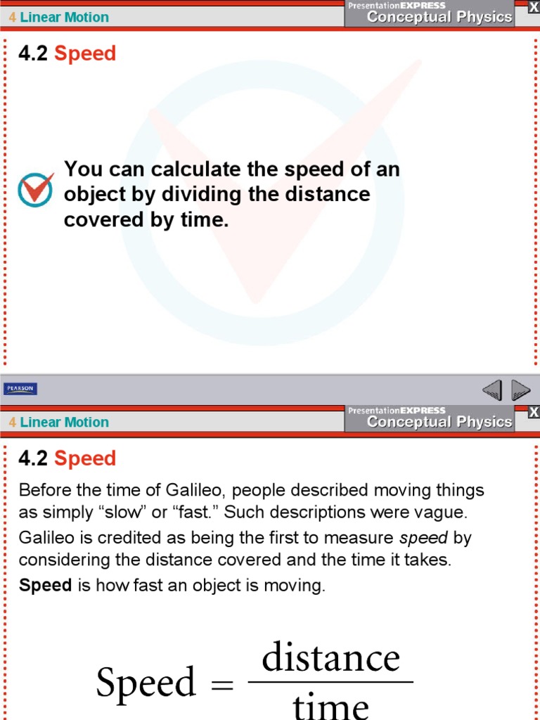 ch04 MotionSpeedVelocityAcceleration | PDF | Speed | Velocity