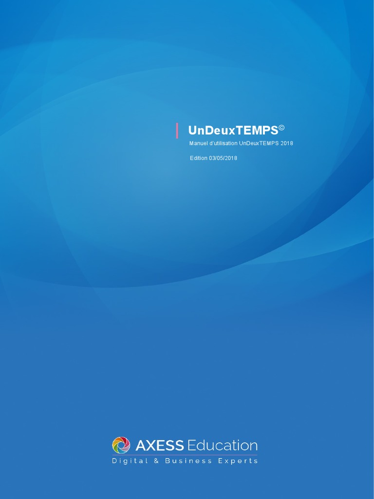 Manuel - UnDeuxTEMPS 2018 | PDF | Logiciel | Microsoft Windows
