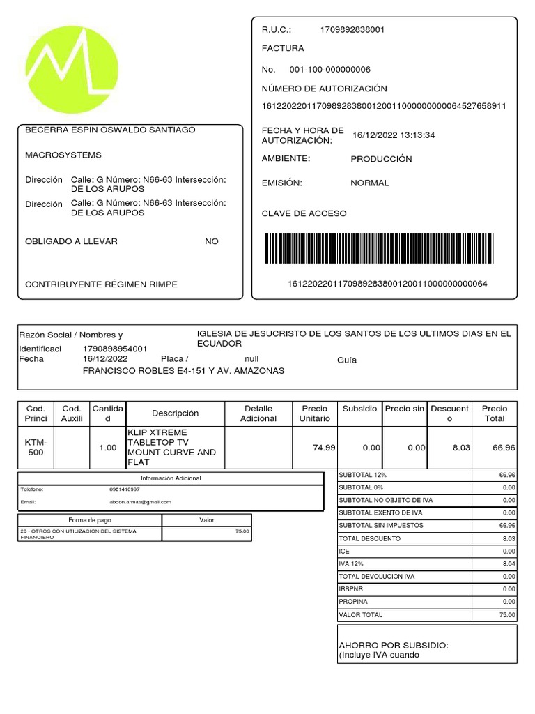 Reporte Factura Pedestal | PDF | Economias | Finanzas del gobierno