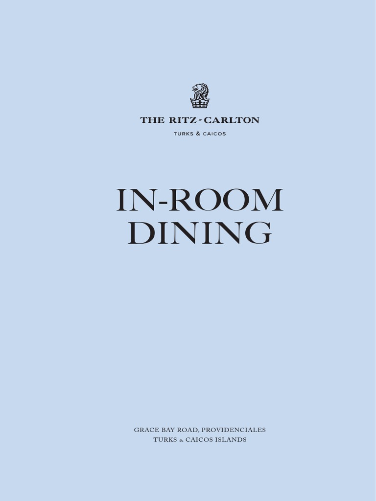 In Room Dining Menu | PDF | California Wine | Pasta
