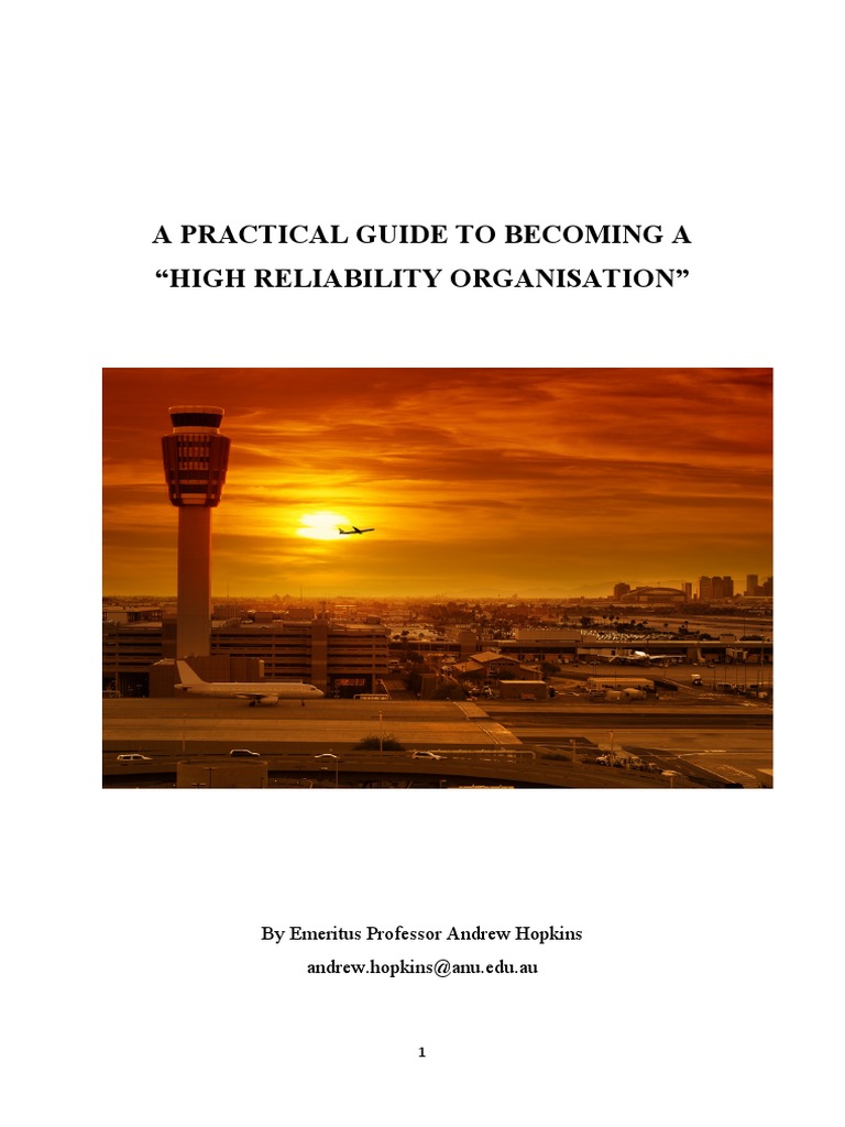 A Practical Guide To Becoming A "High Reliability Organisation" | PDF ...