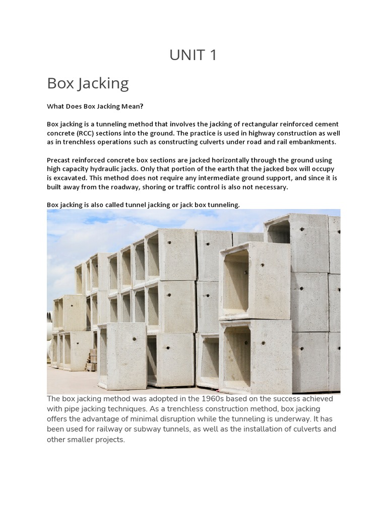 Unit1 | PDF | Deep Foundation | Tunnel