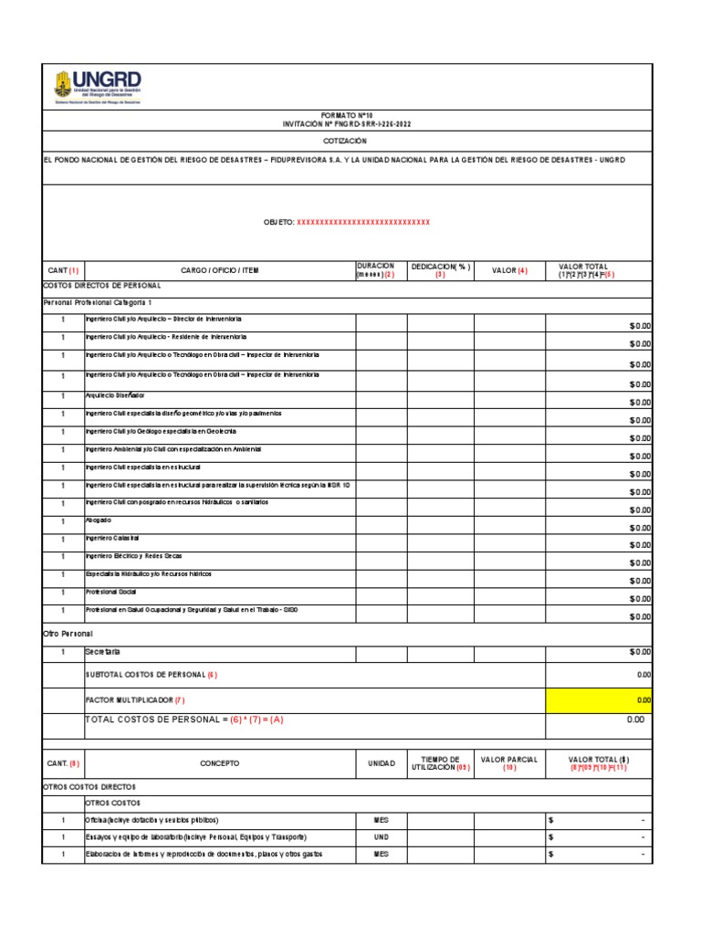 Formato N 8 Descargar Gratis Pdf Ingeniería Arquitecto