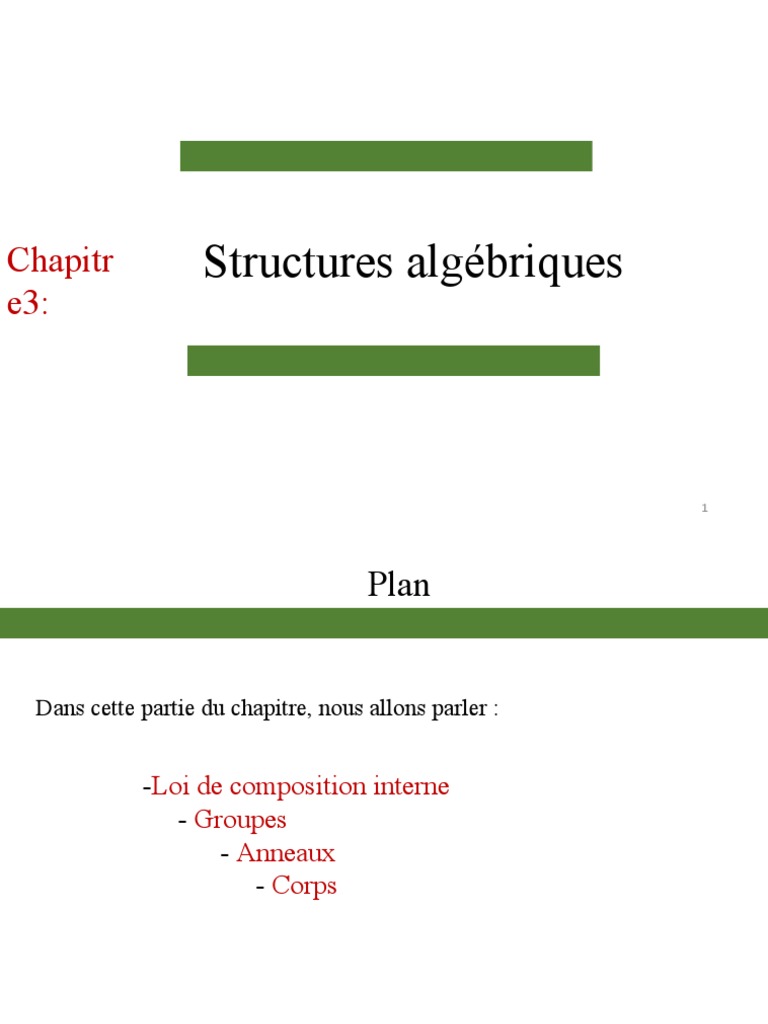 Structures Algébriques | PDF