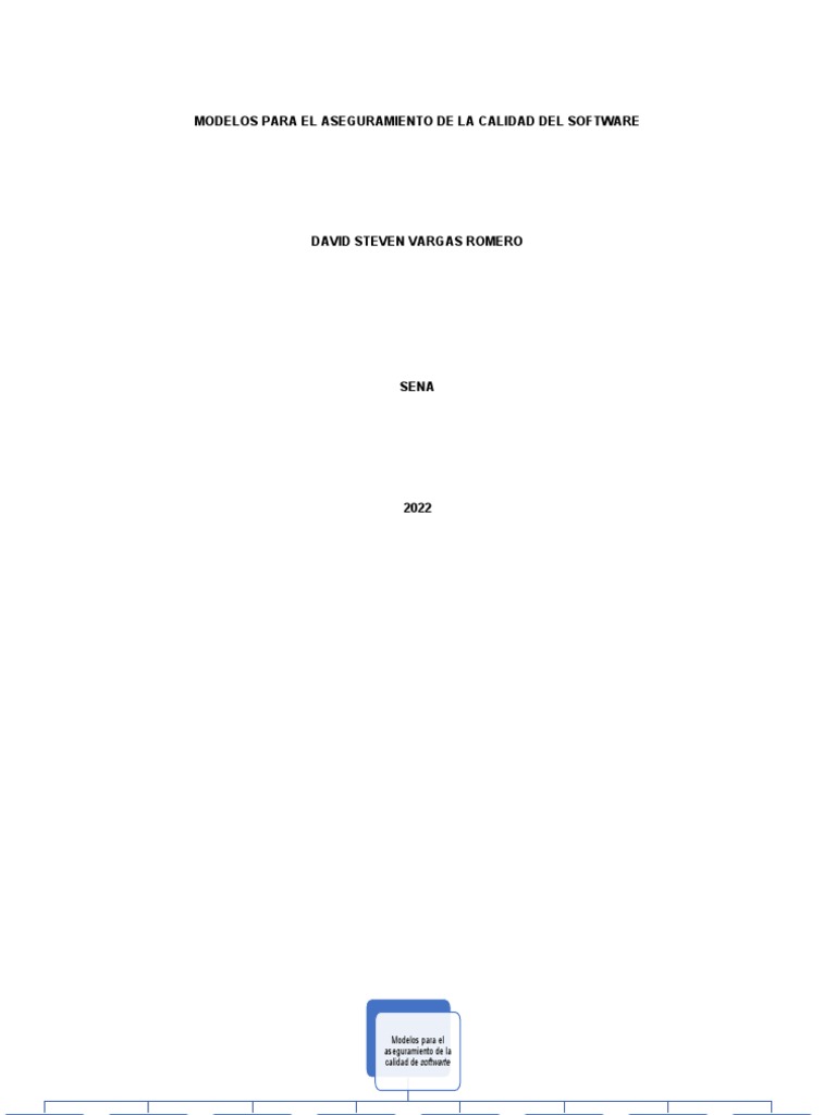 Mapa conceptual. Modelos para el aseguramiento de la calidad del software | PDF