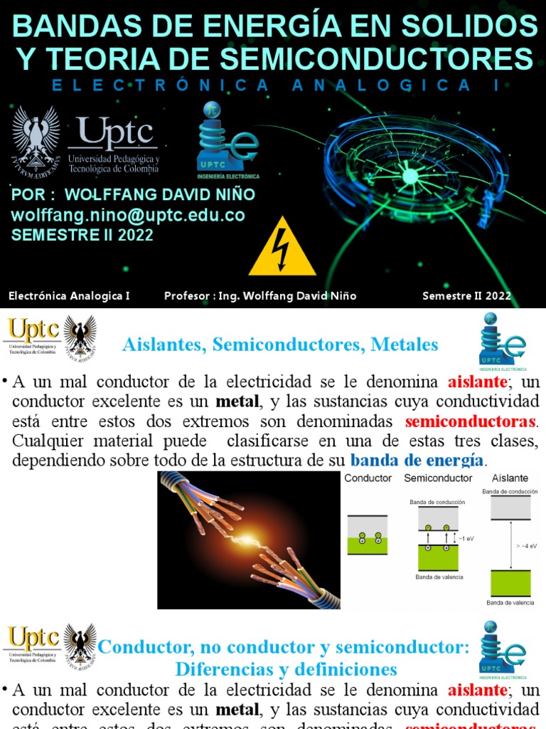Teoria Banda de Solidos | PDF | Semiconductores | Dopaje (semiconductor)