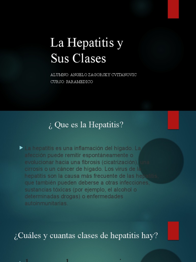 La Hepatitis y Sus Clases | PDF | Hepatitis | Hepatitis C