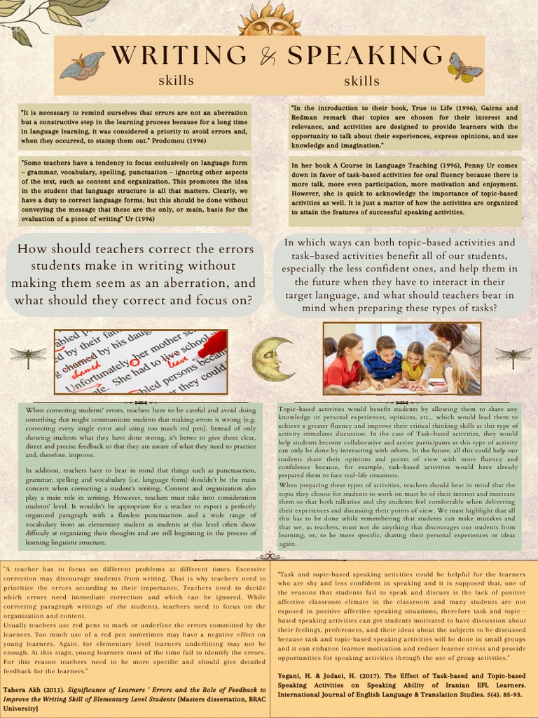 Writing & Speaking Skills | PDF | Teachers | Experience