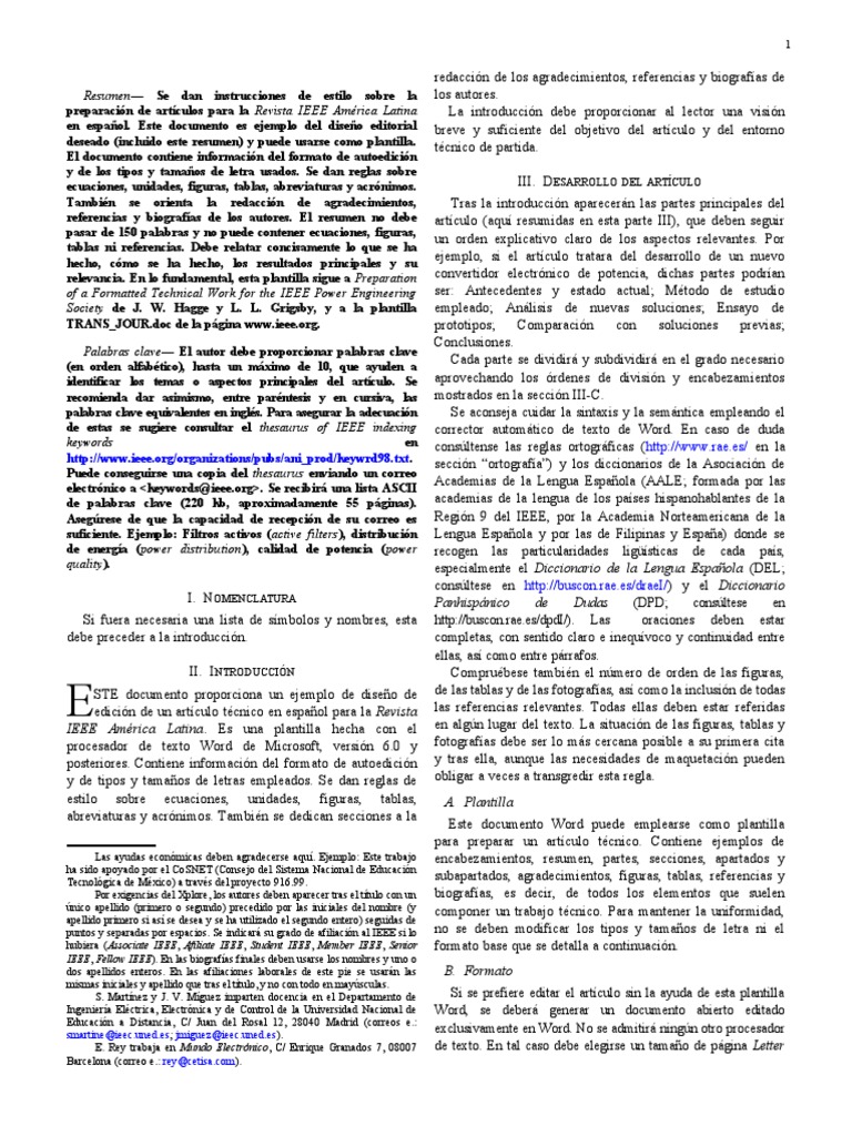 Formato IEE | PDF | Corriente eléctrica | Inductor