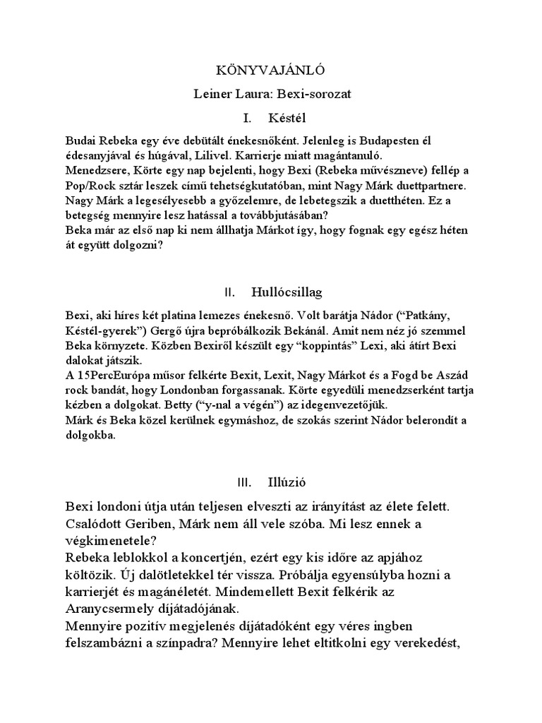 Leiner Laura Bexi | PDF