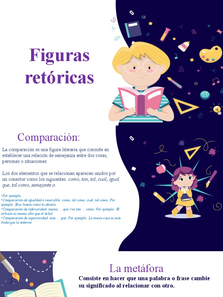 Figuras Retóricas: Comparación y Metáfora | PDF | Artes del Lenguaje y ...