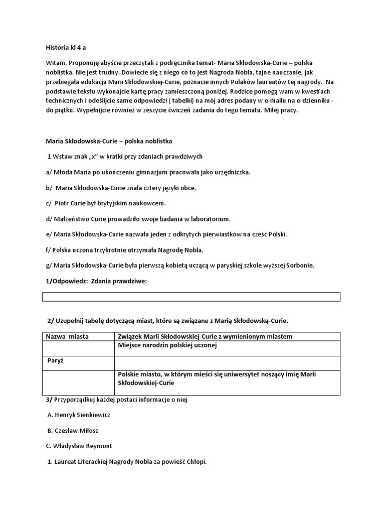 1 Lekcja 4 Kl. | PDF