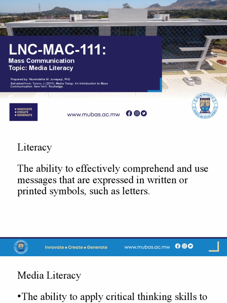 Media Literacy | PDF