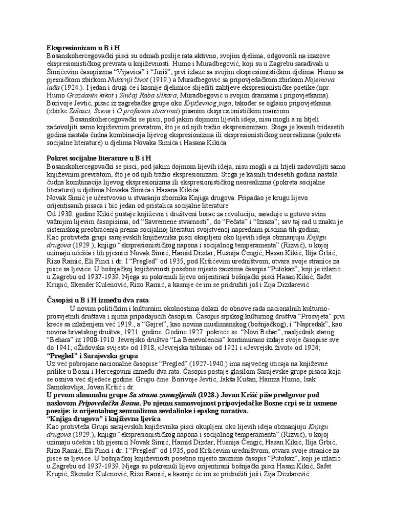 Ekspresionizam U B I H | PDF